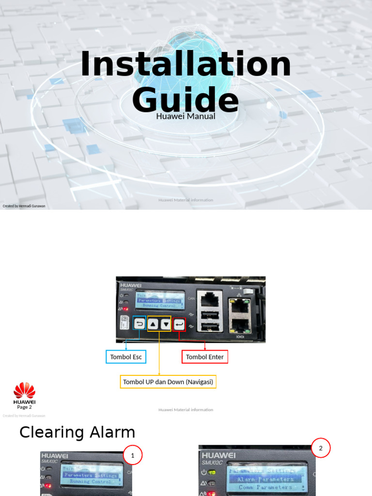 Alarm Huawei SMU02C - Display | PDF