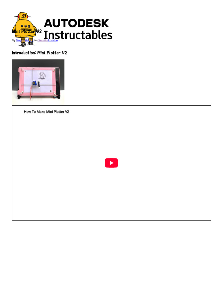 Mini Plotter V2 - 11 Steps (With Pictures) - Instructables | PDF | Computer File | Numerical Control