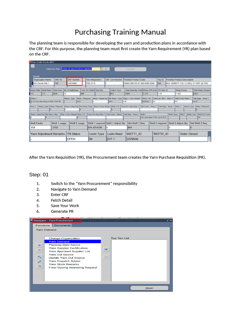 Yarn Purchasing Training Manual | PDF | Textiles