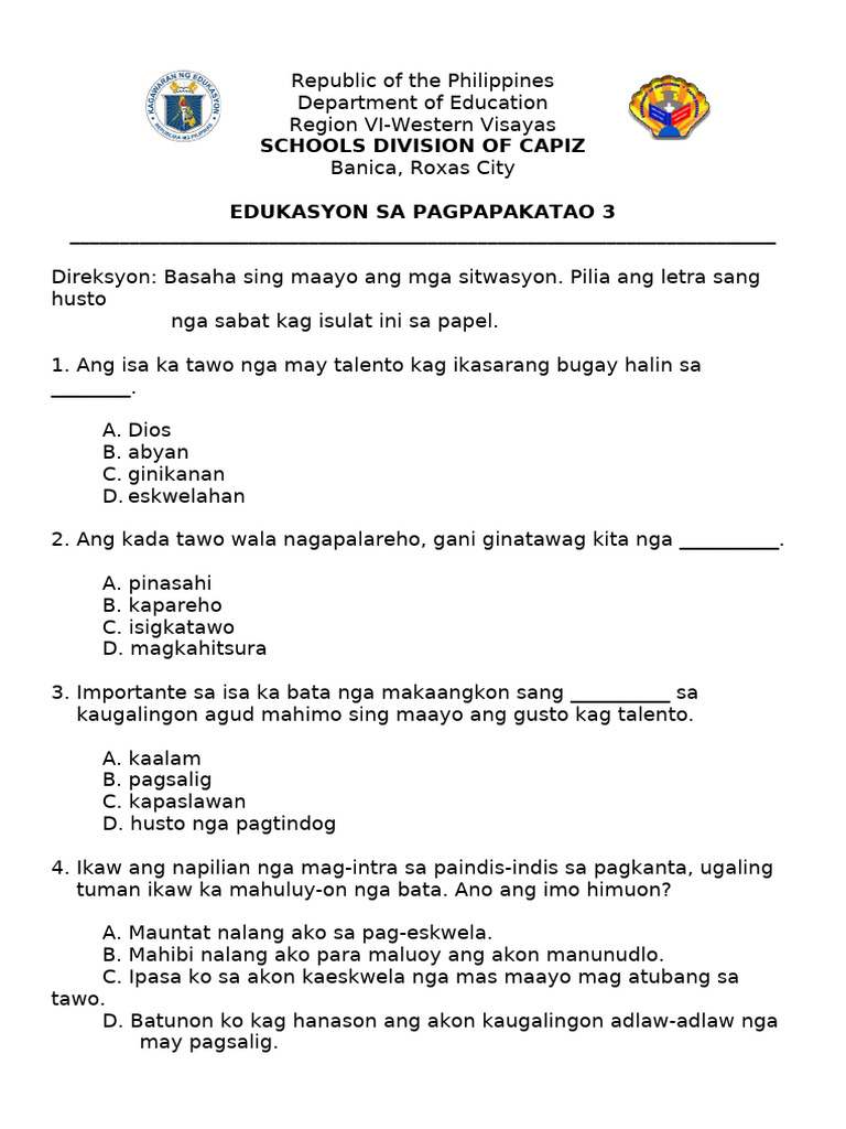 Schools Division of Capiz | PDF