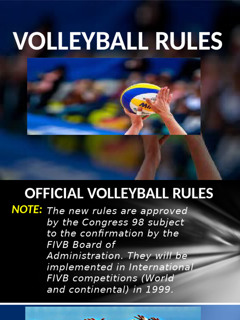 Basic Volleyball Rules | PDF | Volleyball | Sports