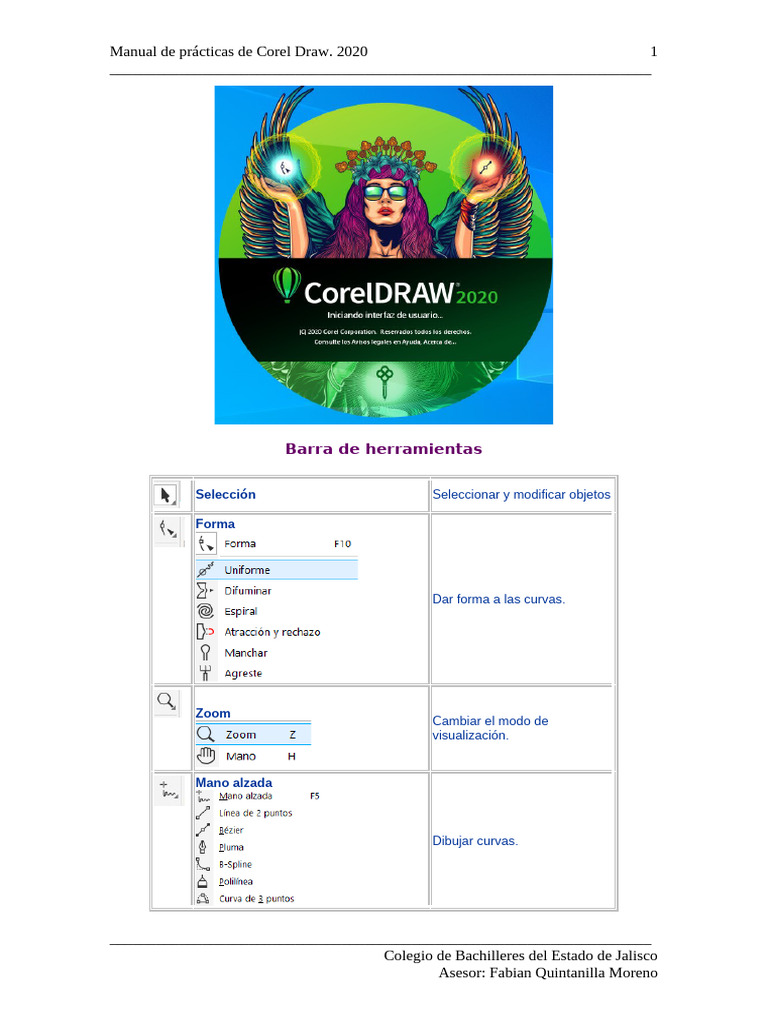Manual de Prácticas de Corel Draw 2020 | PDF | Botón (Computación)