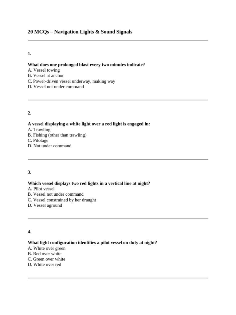 New Colreg Semi Finals Copy | PDF | Shipping | Watercraft