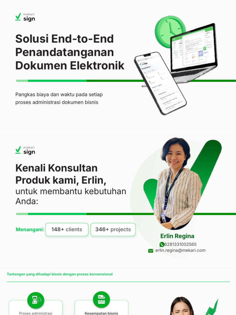 Mekari Sign Product Deck 2025 - Meet The Consultant! | PDF