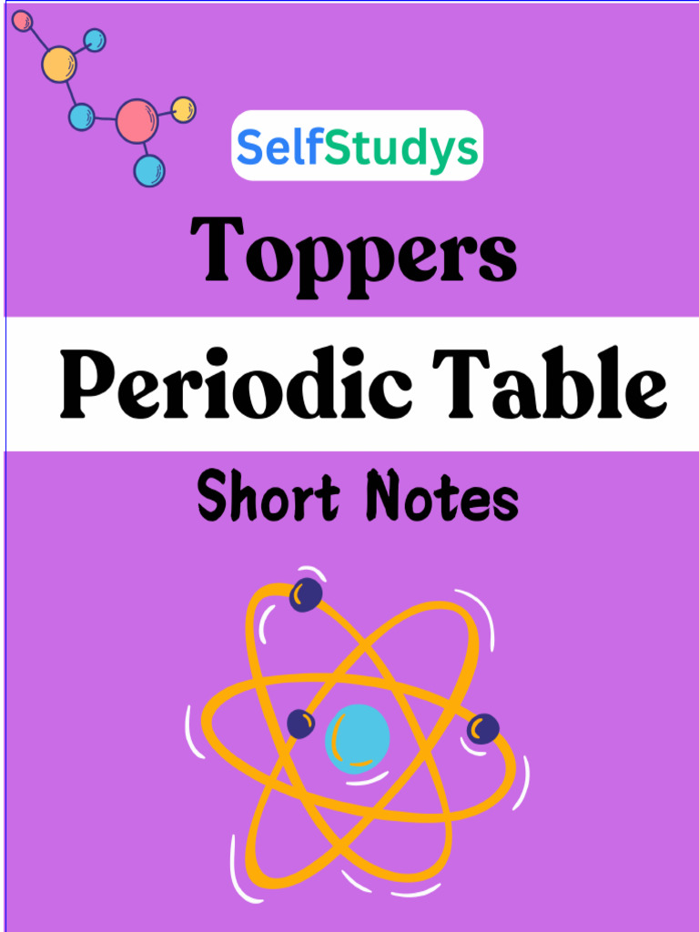 Periodic Table Notes | PDF