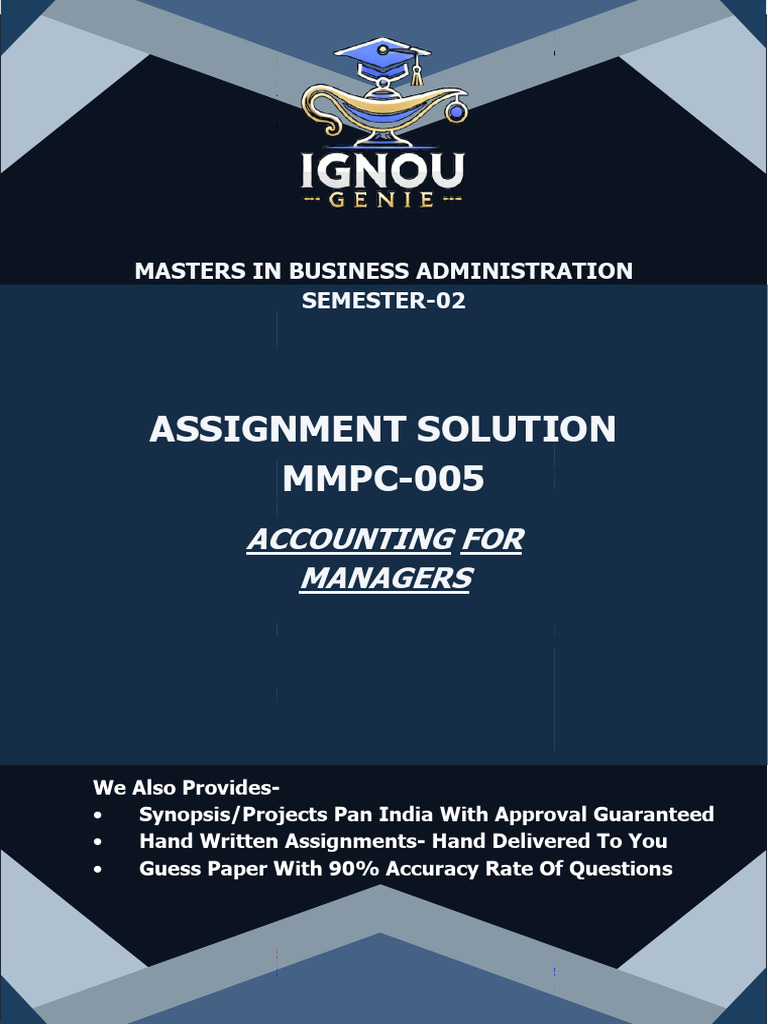 MMPC-005 (2025) Assignment Solution BY IGNOU GENIE | PDF | Coefficient Of Variation | Variance
