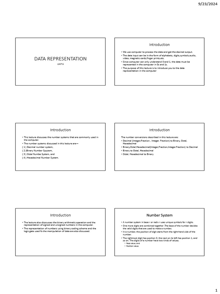 Unit 6 - Data Presentation | PDF | Decimal | Multiplication