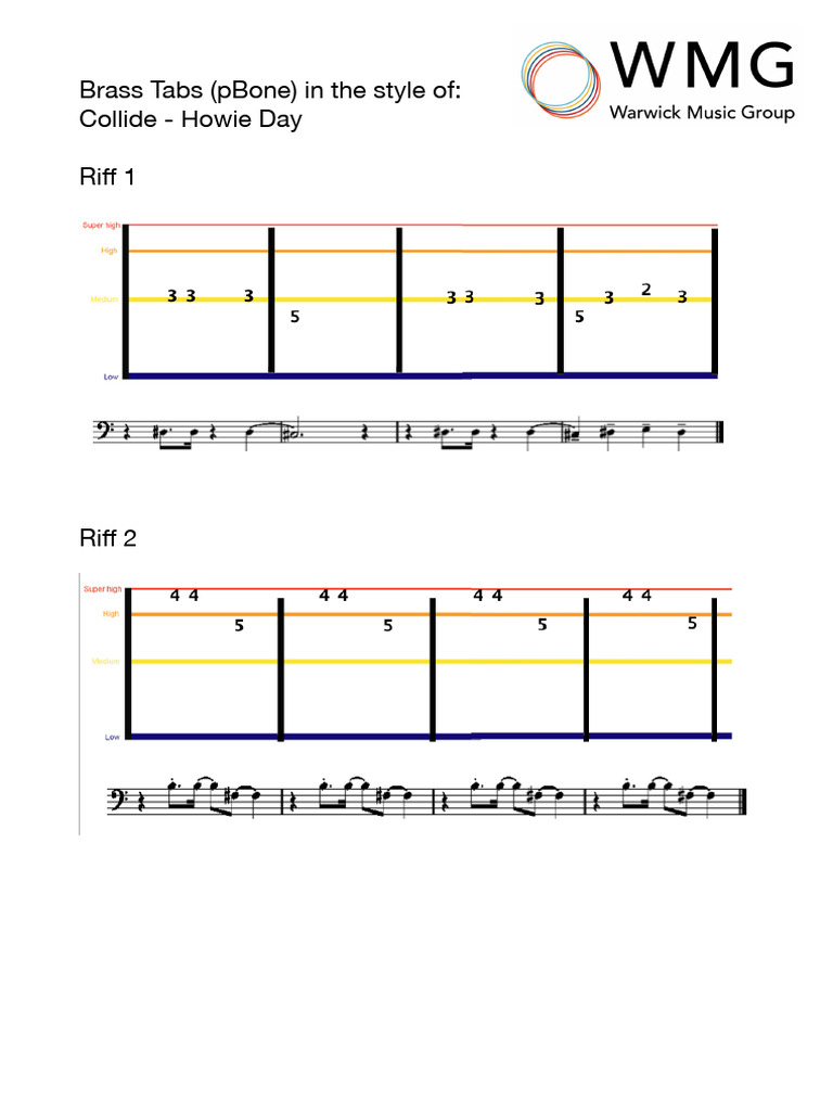Collide Trombone Tab | PDF