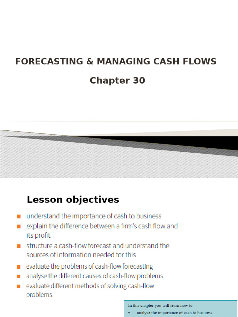 CHP 29 - Cash Flow Forecasting Working Capital | PDF | Working Capital ...