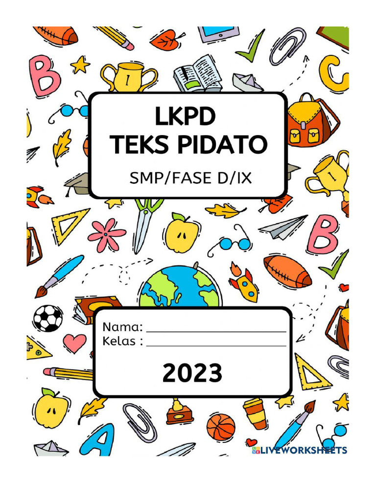 Worksheet TEKS PIDATO | PDF