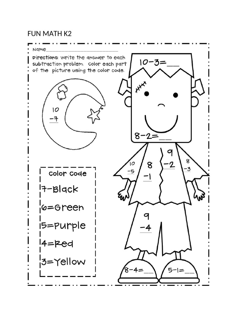 Fun Math K2 | PDF