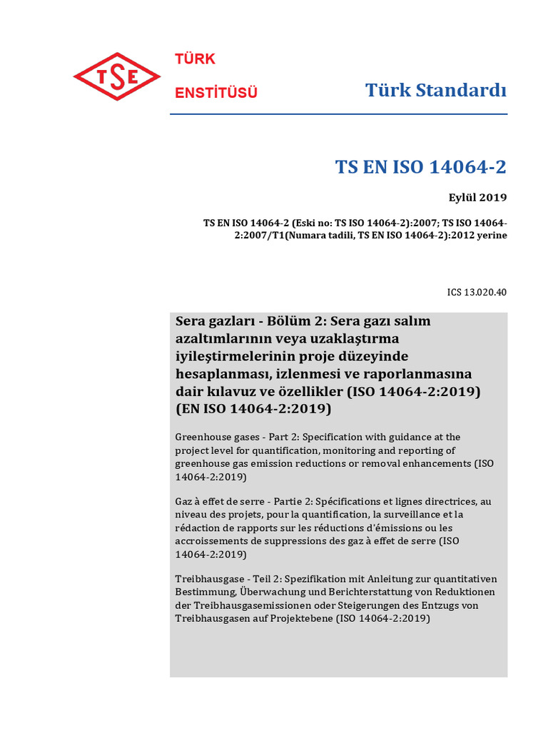 TS en Iso 14064 2 | PDF