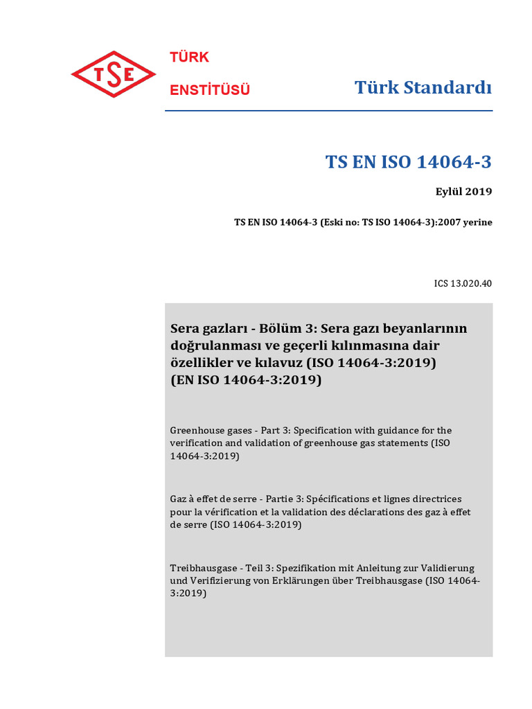 TS en Iso 14064 3 | PDF