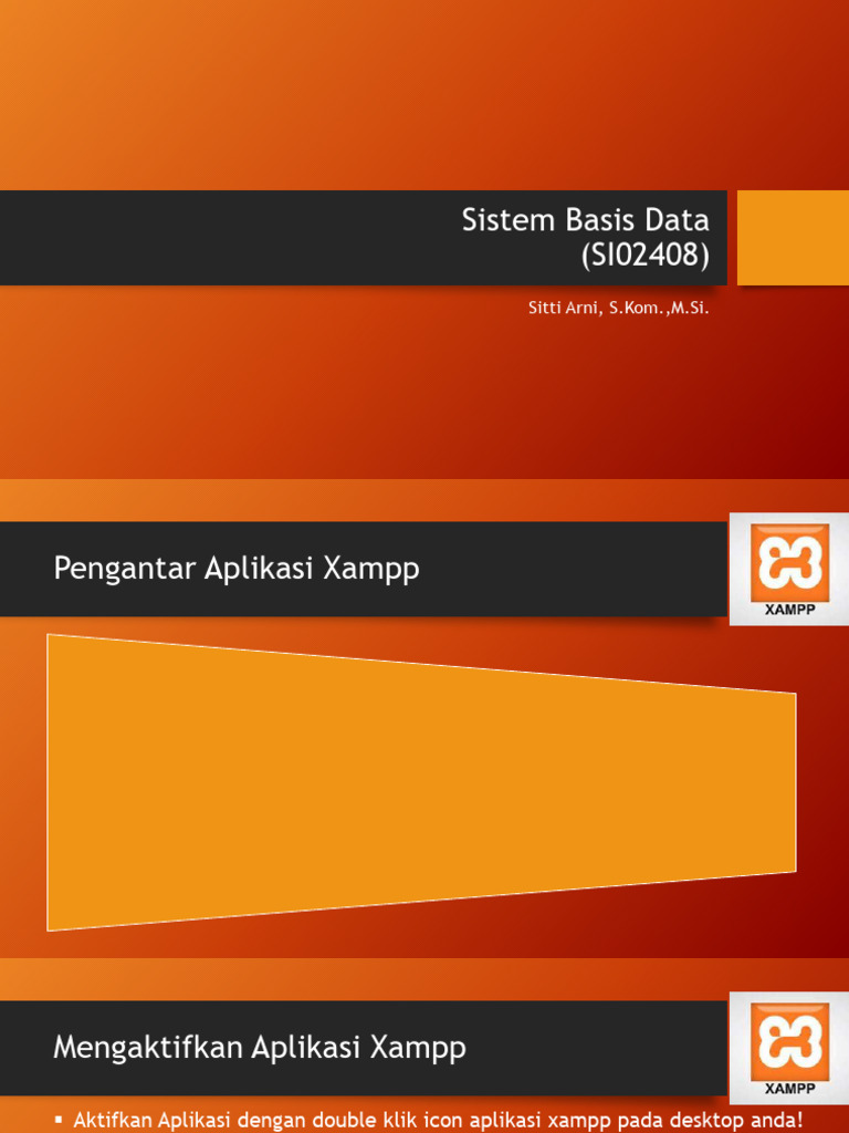 Panduan Lengkap Menggunakan XAMPP | PDF