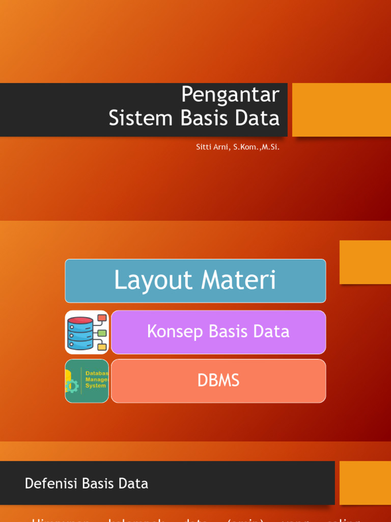Pengantar Sistem Basis Data dan DBMS | PDF