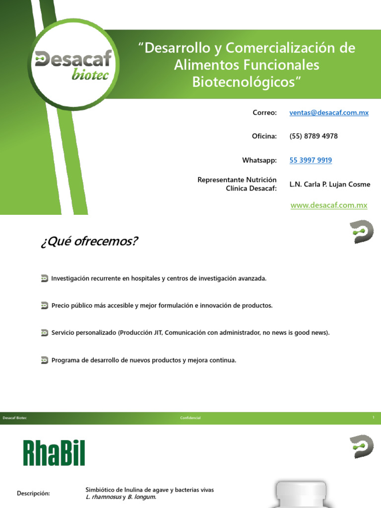 Catálogo Junio 2022 Desacaf Biotec LN Carla P. Lujan Cosme | PDF