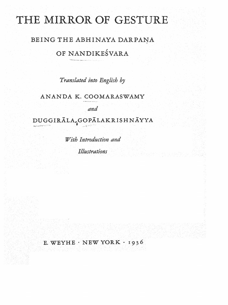 The Mirror of Gestures | PDF