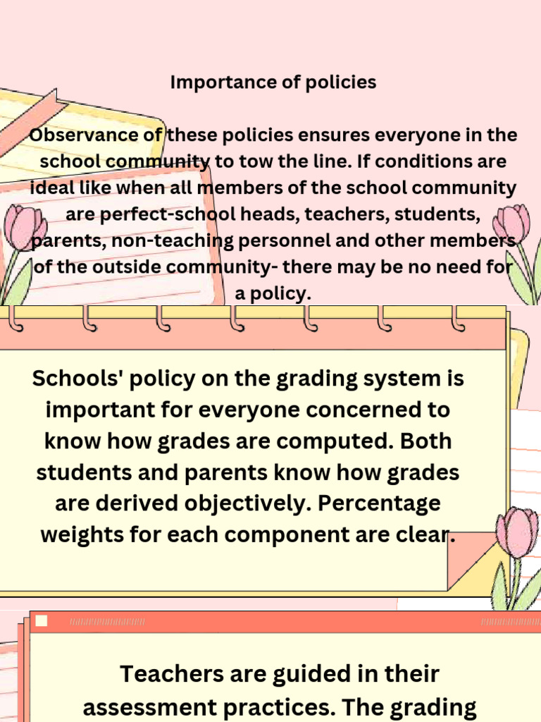 Importance of School Policies | PDF