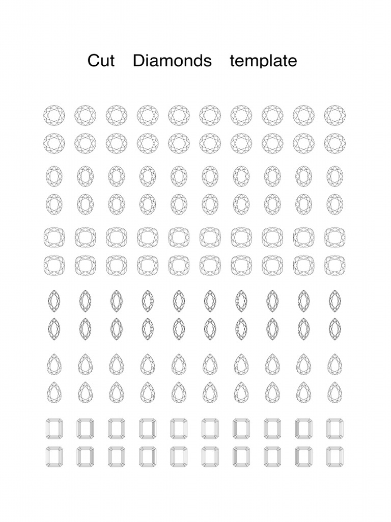 Cut Diamonds Template | PDF