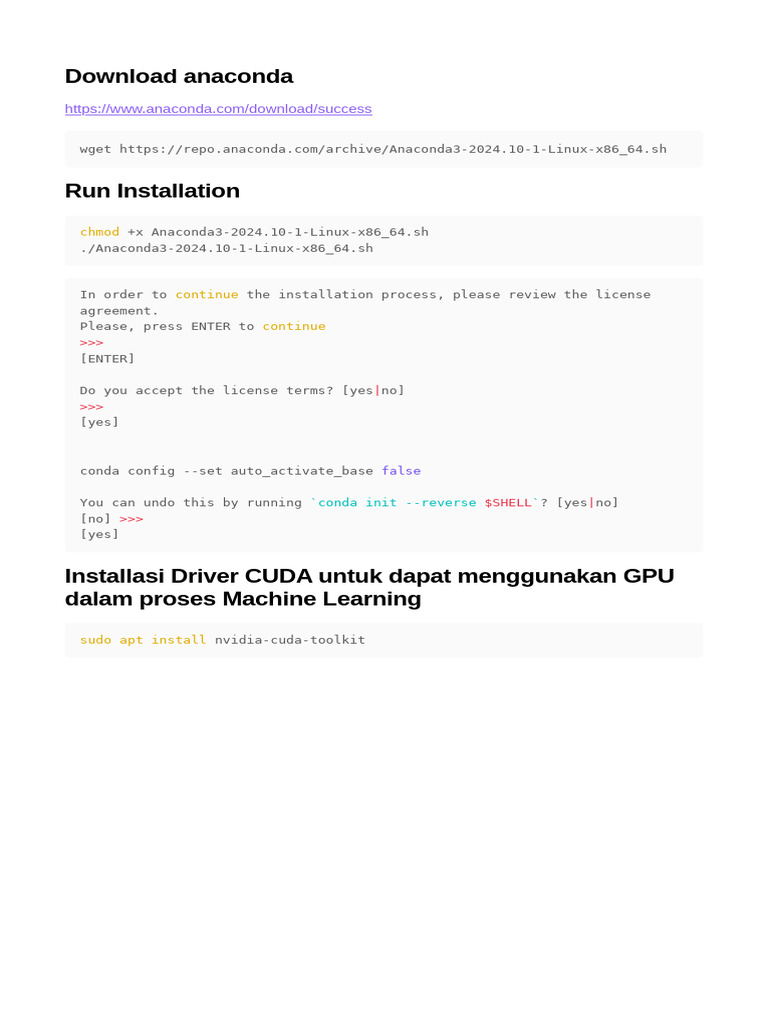 Installasi Anaconda | PDF