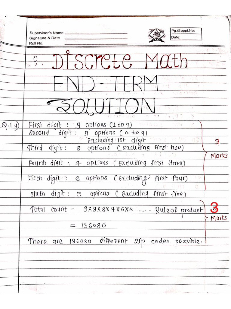 DM Endterm Solution 2024-25 | PDF