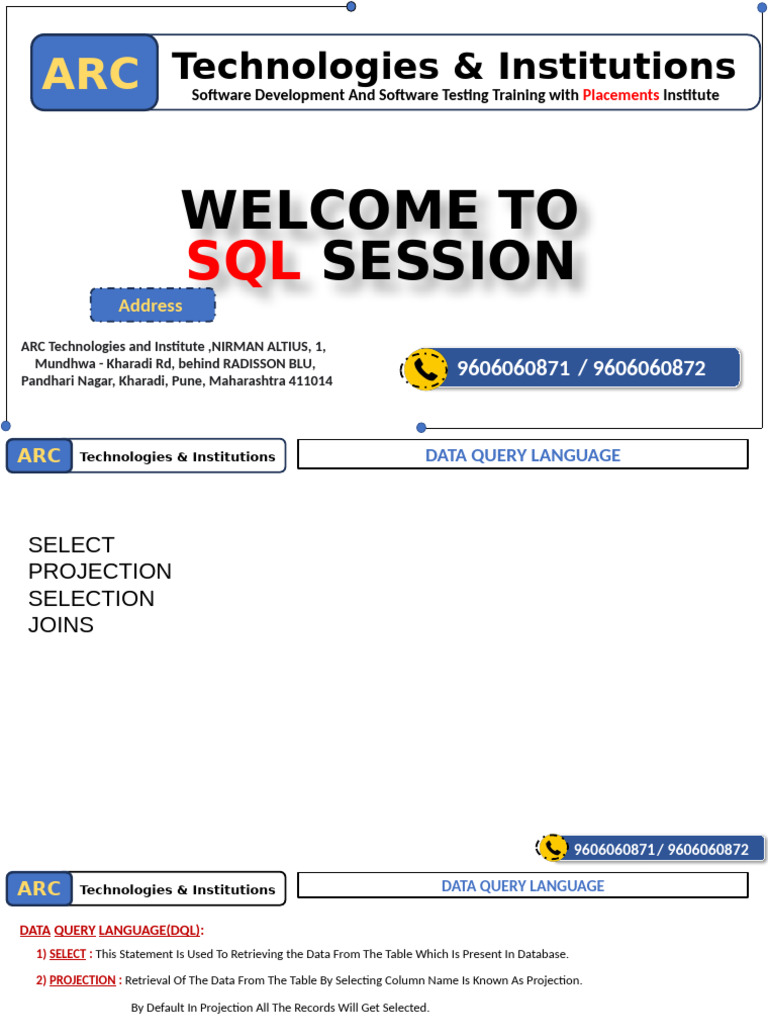 4. SQL - Data Query Language Upto Normal Operators | PDF | Programming Paradigms | Information ...