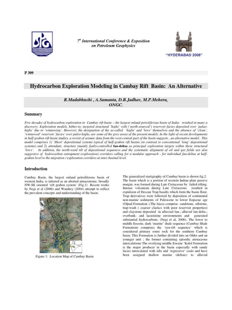 Hydrocarbon Exploration Modeling in Cambay Rift Basin: An Alternative ...