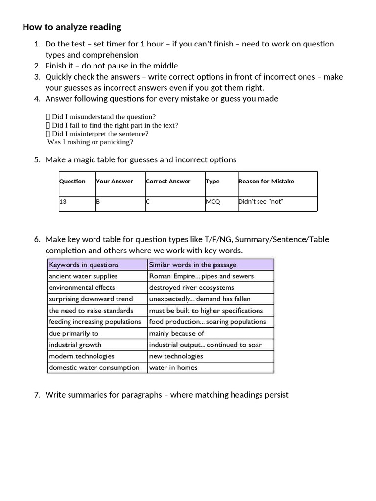 Effective Reading Comprehension Analysis | PDF