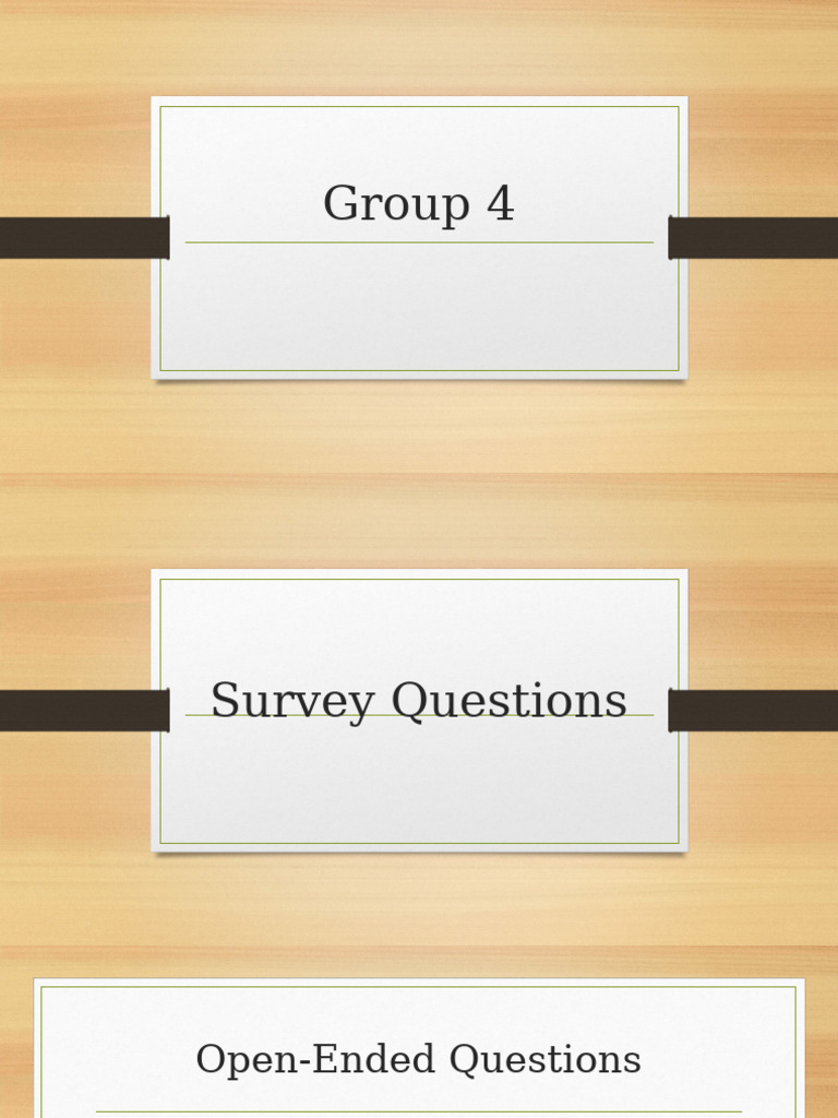 Types of Survey Questions Explained | PDF | Human Communication ...
