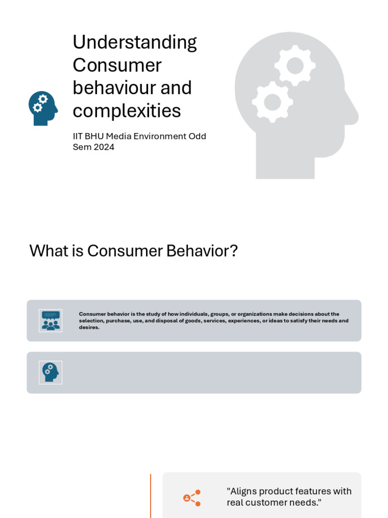 Consumer Behaviour and Complexities 2 | PDF | Consumer Behaviour | Behavior