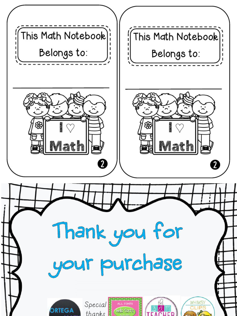 This Math Notebook Belongs To: This Math Notebook Belongs To | PDF