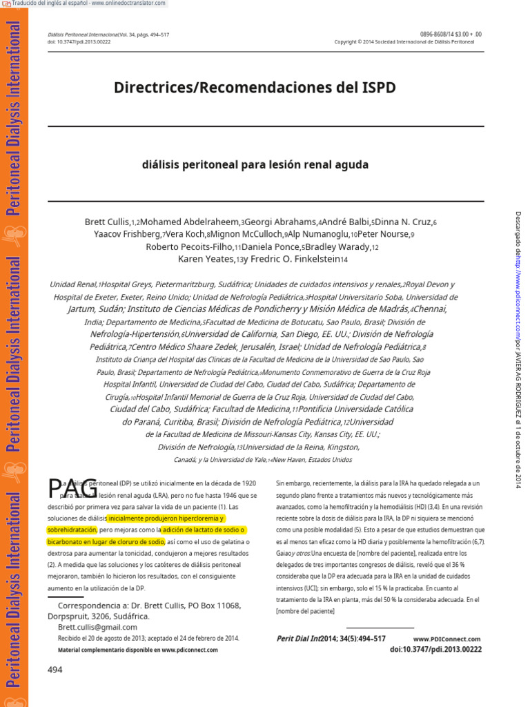 ISPD GUIDELINE - PERITONEAL DIALYSIS FOR ACUTE KIDNEY INJURY 2014 ...