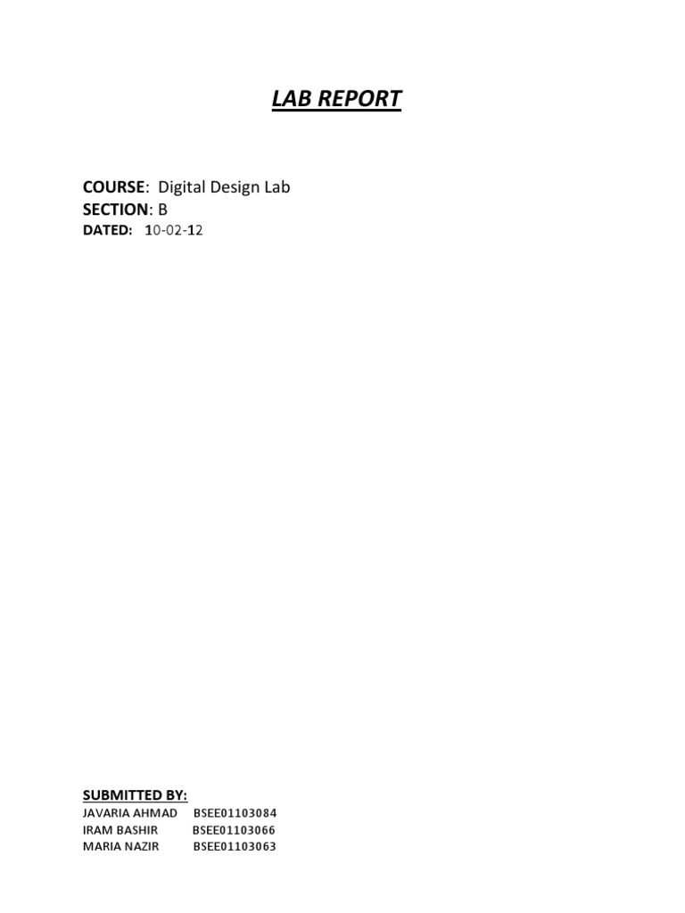 Digital Design Lab: Adder Code Examples | PDF | Teaching Methods ...