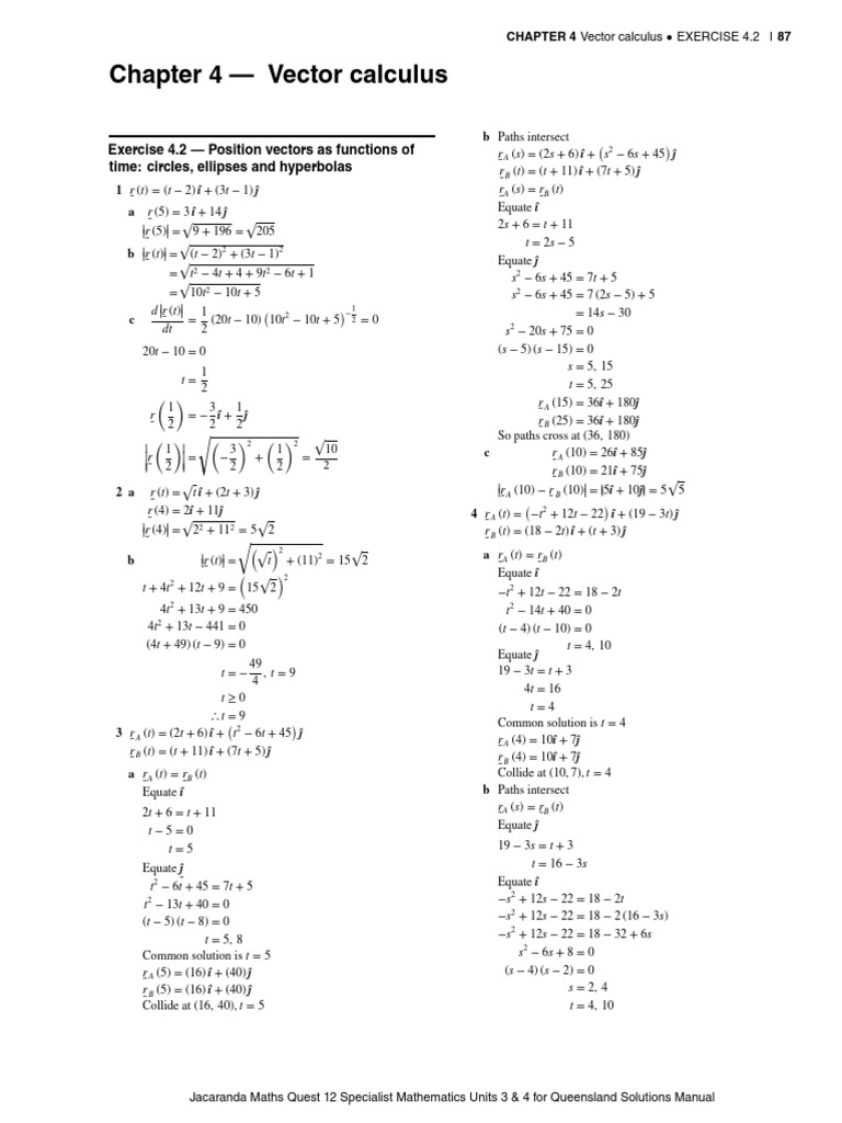 Sol Chapter 4 | PDF | Differential Geometry | Geometric Shapes