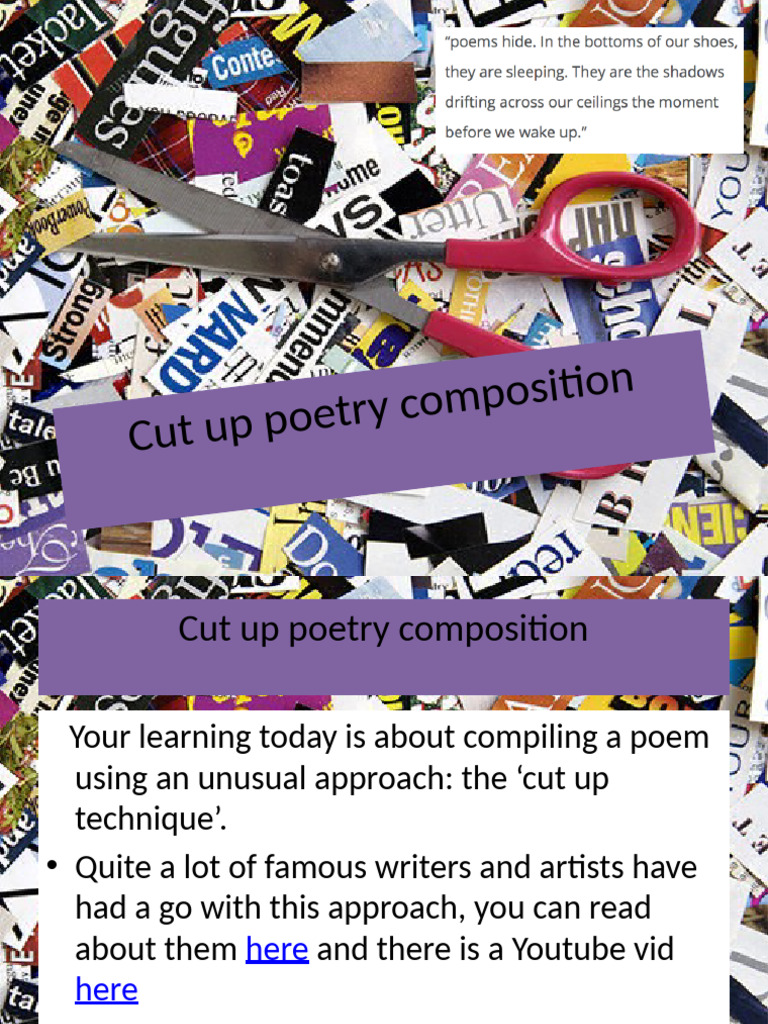 Creating Cut-Up Poetry | PDF