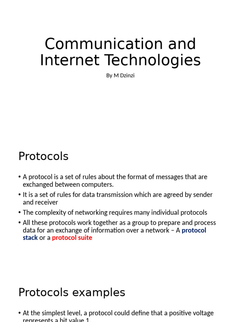 Communication and Internet Technologies | PDF | File Transfer Protocol ...