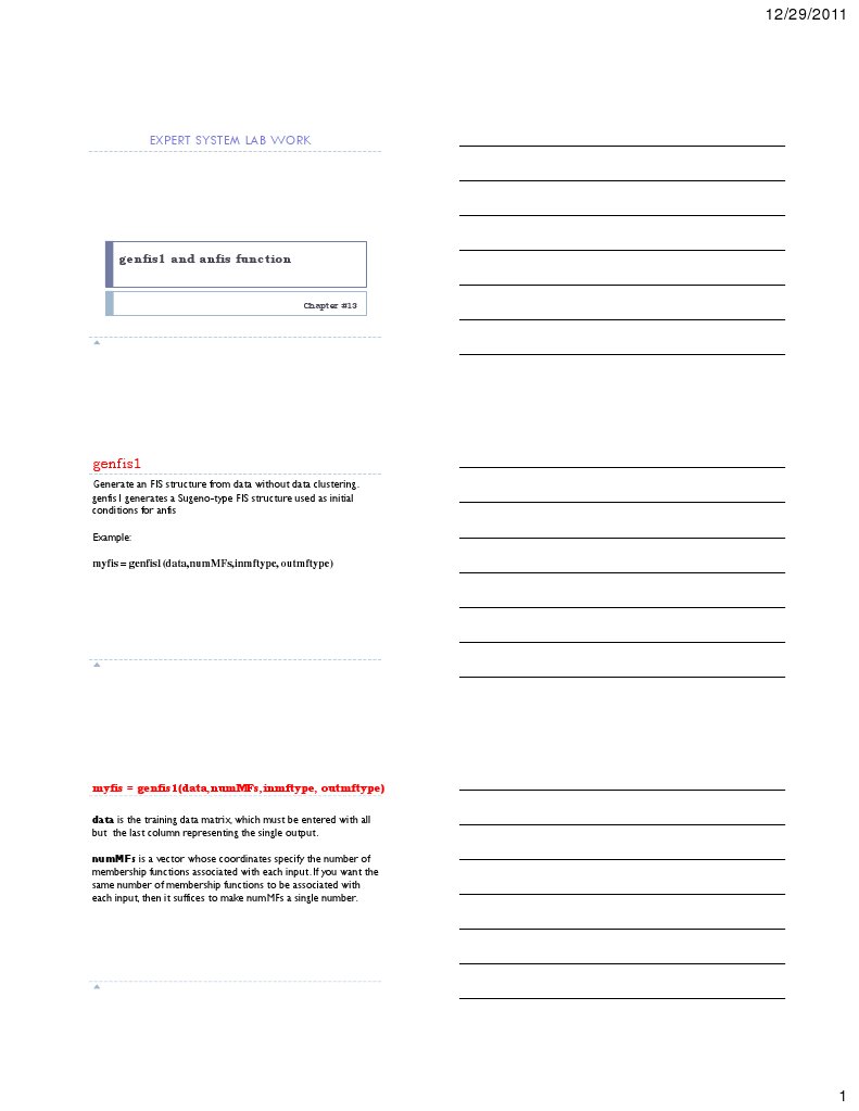 Materi Praktikum 13 Genfis And Anfis Function Pdf Array Data Structure Areas Of Computer