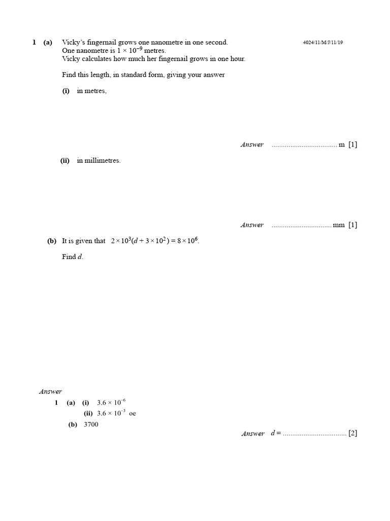Standard Form Compressed | PDF | Mars | Significant Figures