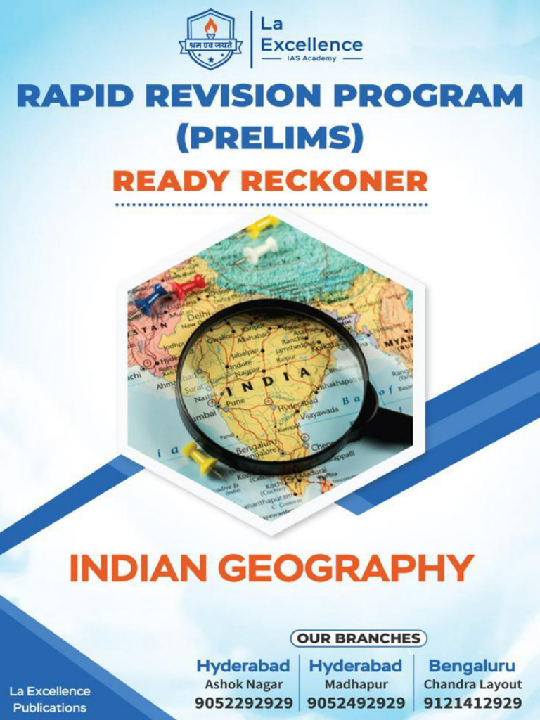 Indian Geography Ready Reckoner Copy (1) 2 | PDF | Himalayas | Kashmir