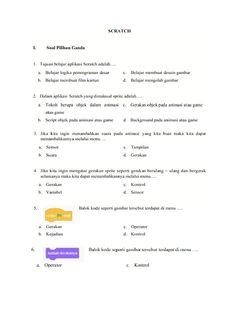 LKPD Materi Scratch | PDF