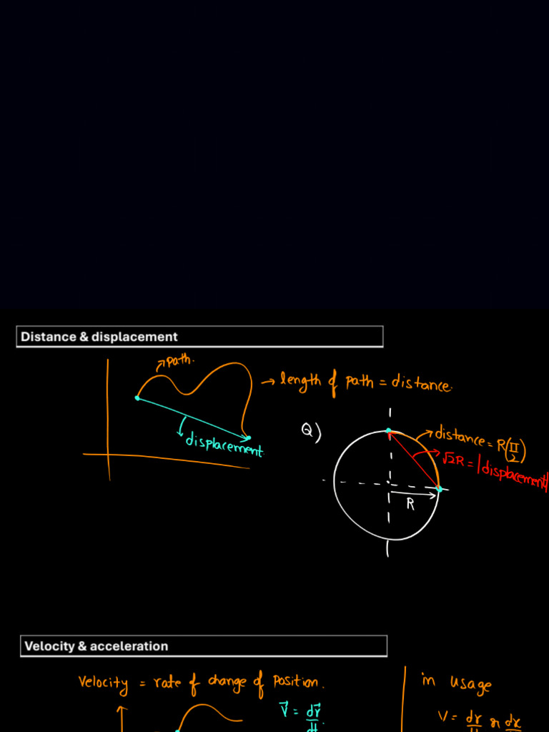 Motion in A Straight Line | PDF