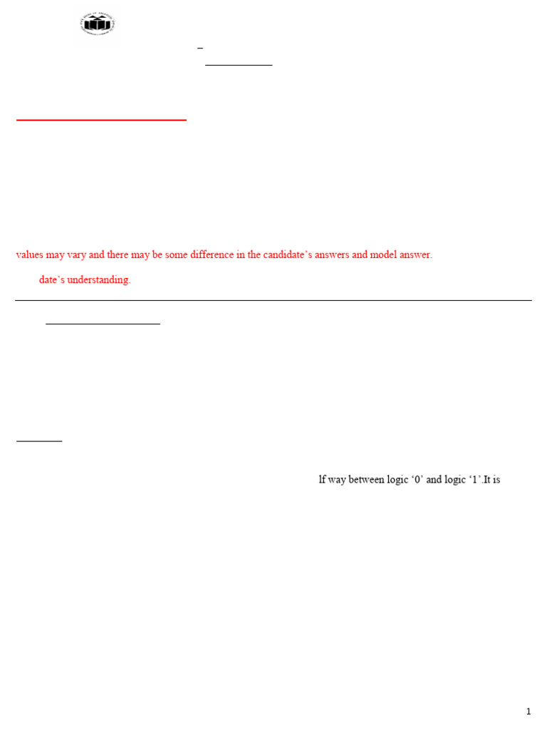 2015 Summer Model Answer Paper - 250410 - 162940 | PDF | Vhdl | Logic Gate