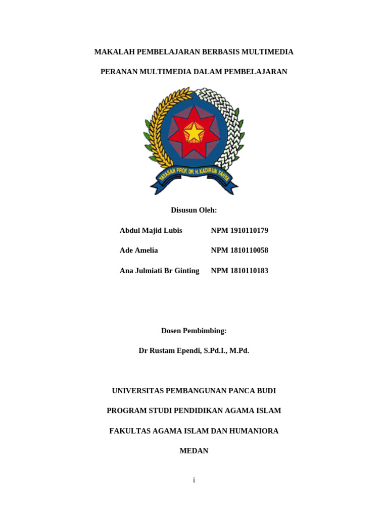 Peranan Multimedia dalam Pembelajaran | PDF