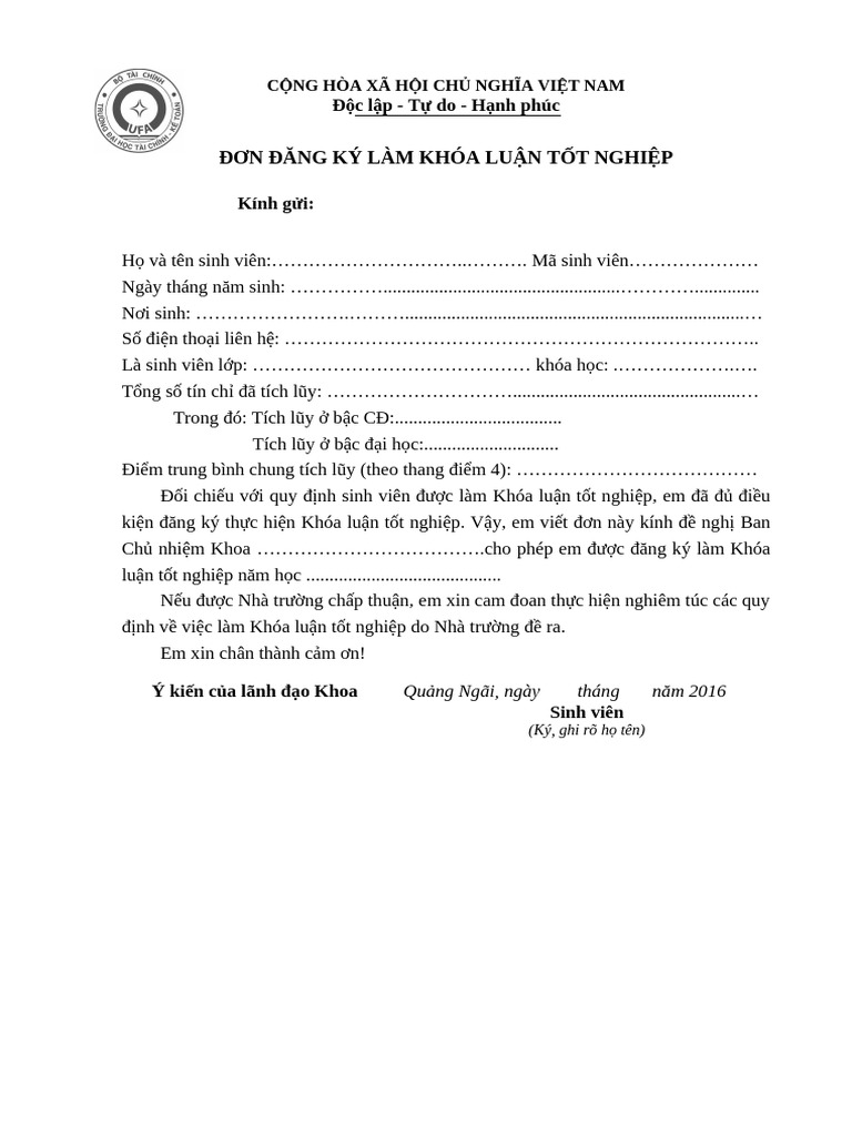 4 Don Dang Ky KLTN | PDF