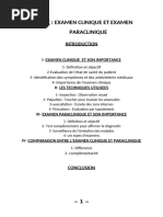 Étapes de l'Examen Clinique Complet | PDF | Médecine clinique ...