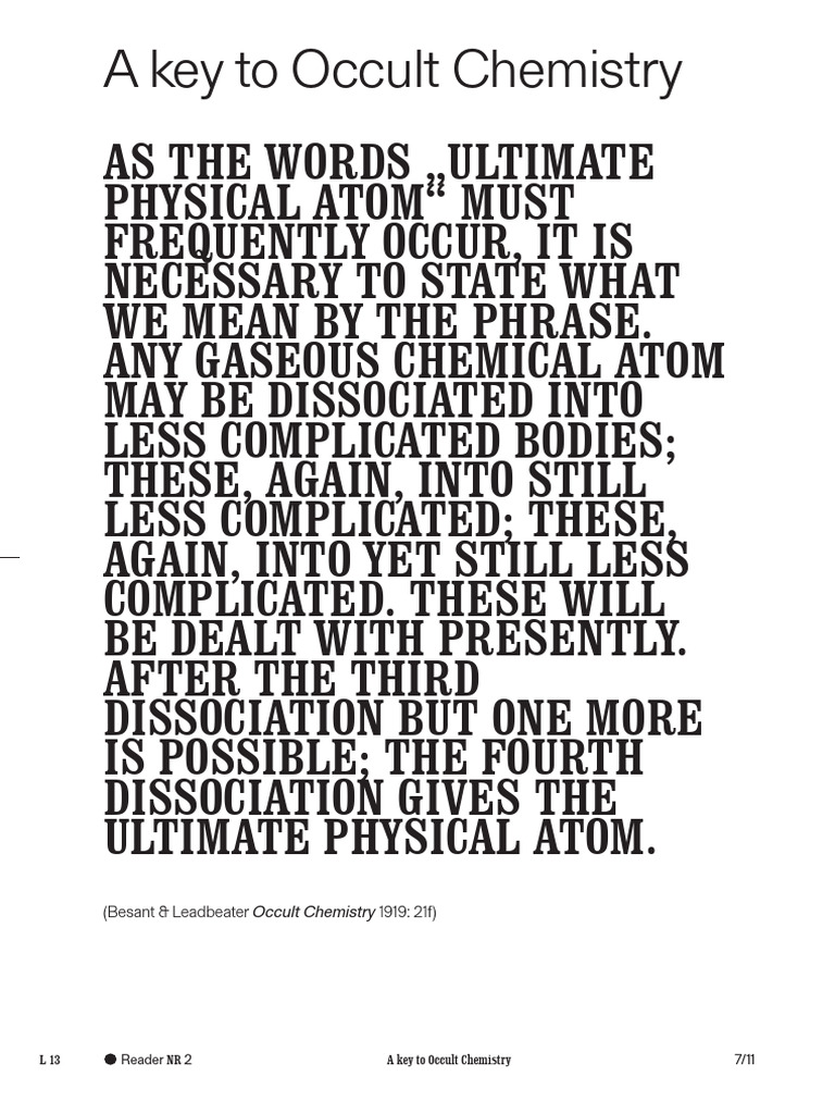 L13 R2 Occult-Chemistry | PDF | Theosophy | Western Esotericism