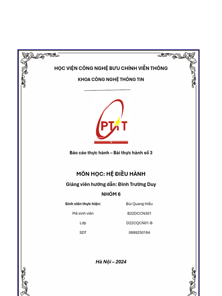 BuiQuangHieu B22DCCN301 BTH# | PDF