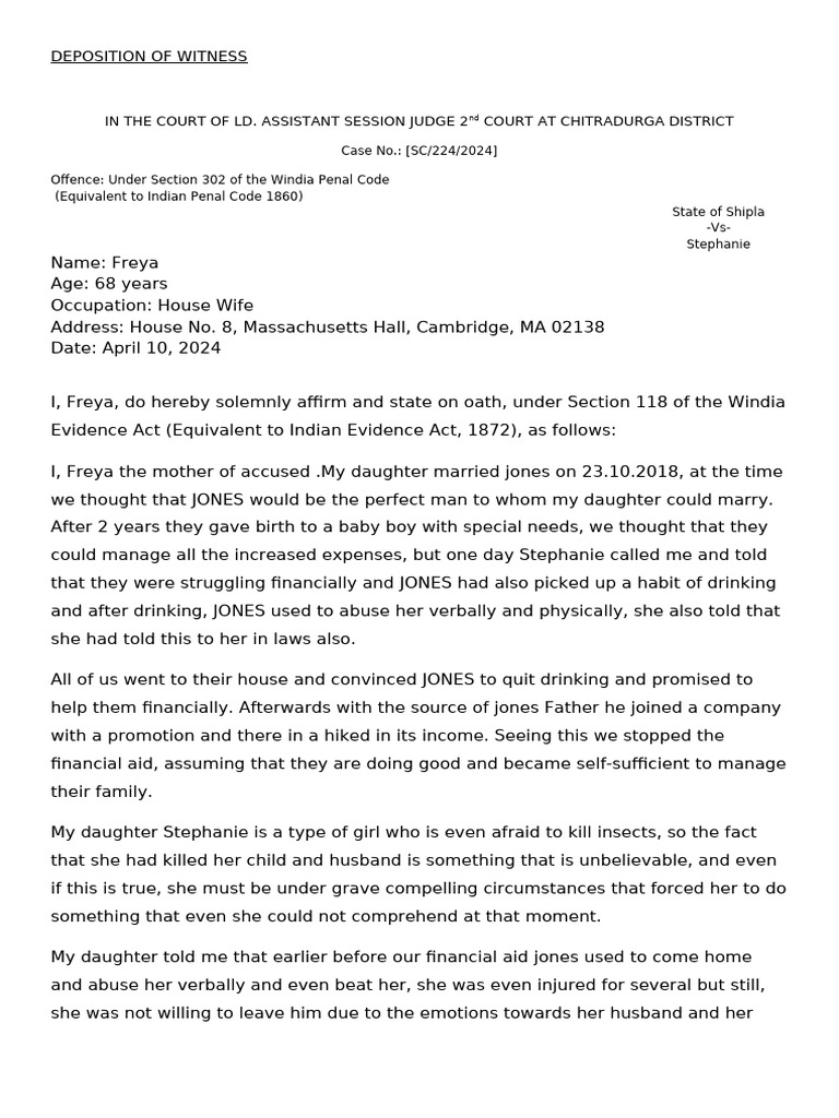 Deposition of Witness | PDF | Public Law | Crimes