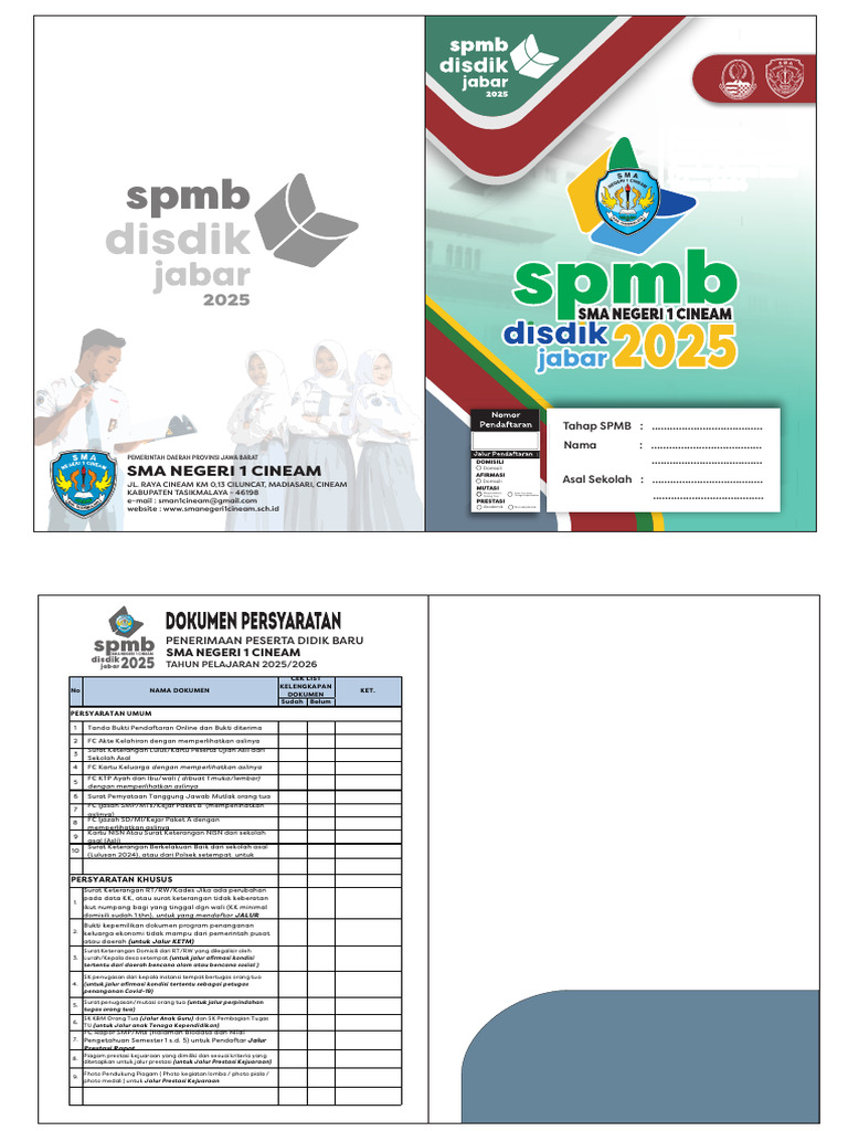 Map SPMB Sma 2025 | PDF
