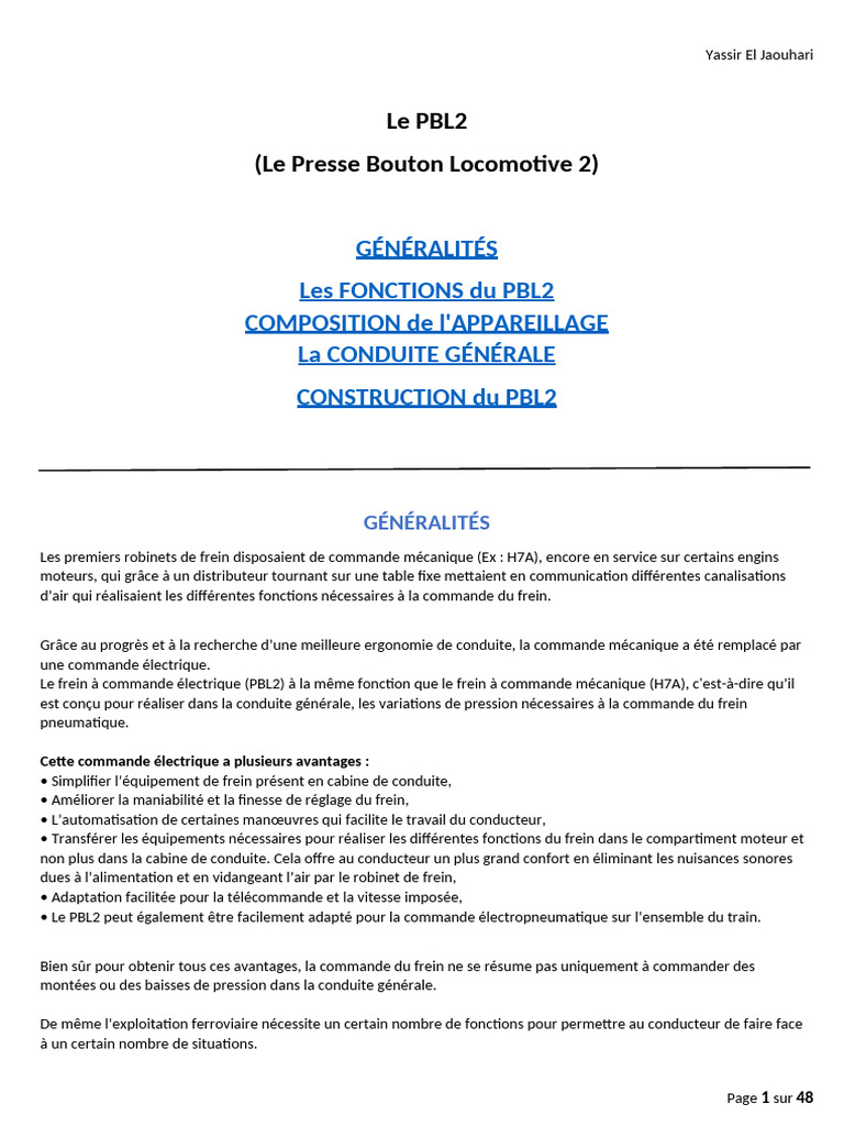 Distributeur de frein PBL2 pour trains | PDF | Frein | Technologies du gaz